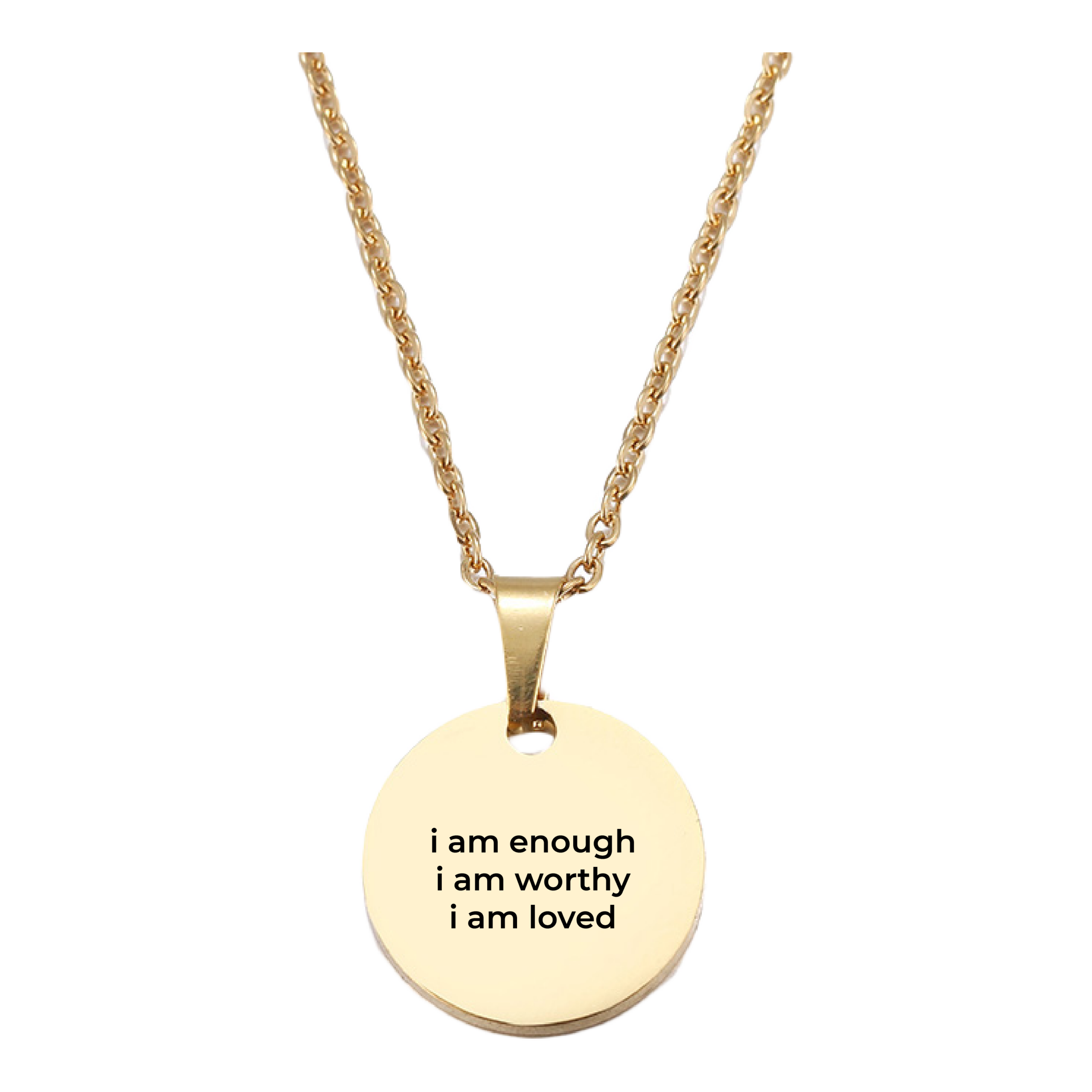 Custom Message Necklace Gold - NOPHY Jewelry